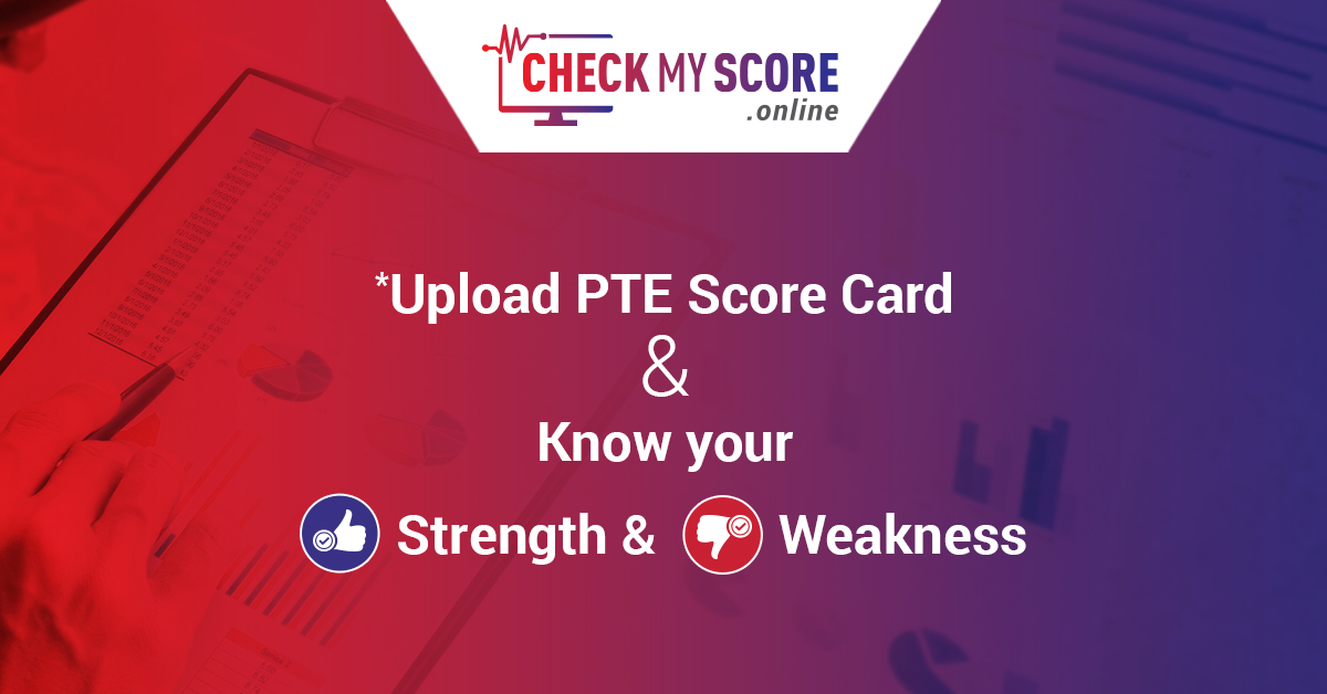 Analyse PTE Score Card at PTE Tutorials